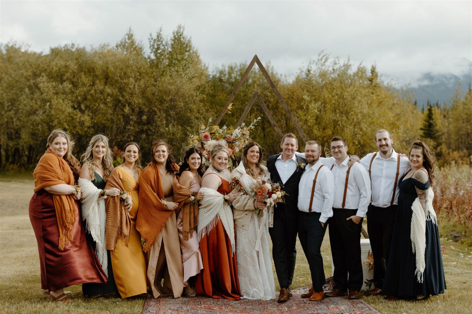 Soft Fall Wedding Florals – Majestic Valley Lodge – Bloomsbury Blooms